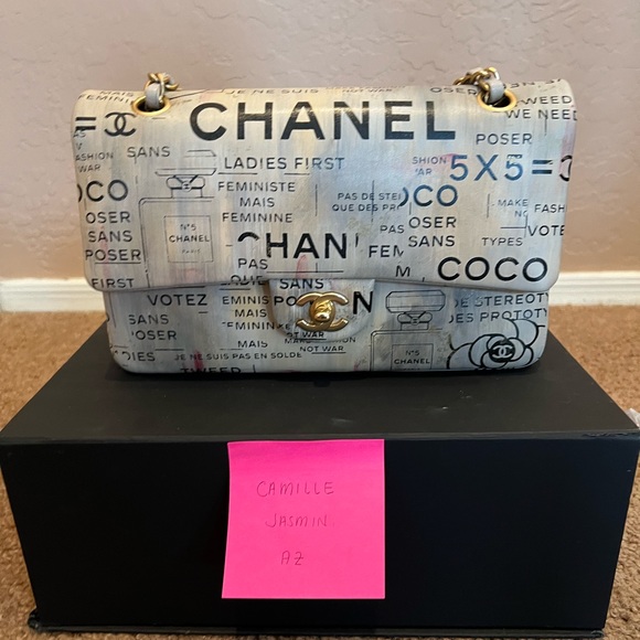 CHANEL | Bags | Sold Chanel Limited Edition Graffiti Newspaper | Poshmark